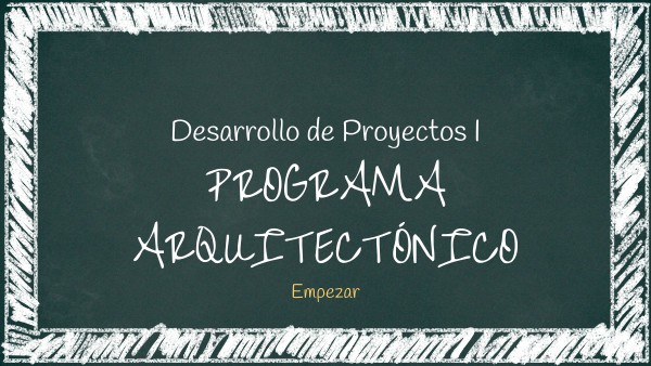 programa arquitectonico | Genially