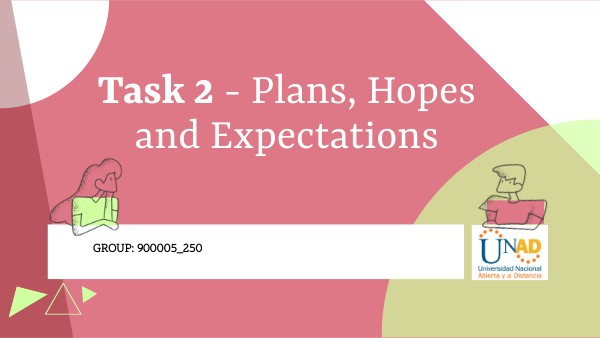 Task 2 - Plans, Hopes and Expectations