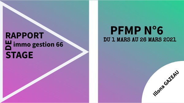 rapport de stage | Genially