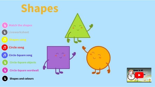 Shapes links Infant Education