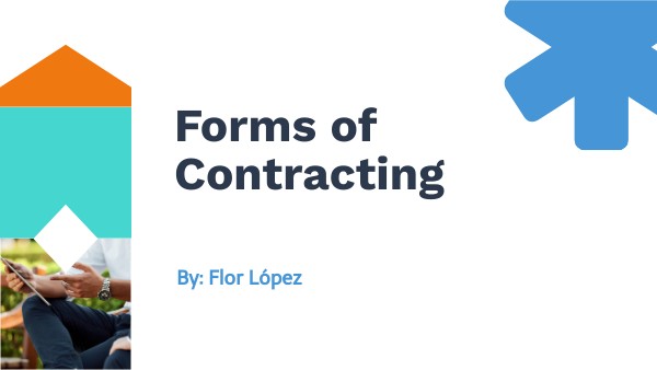 FORMS OF CONTRACTING