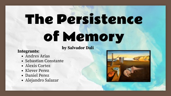 The Persistence of Memory