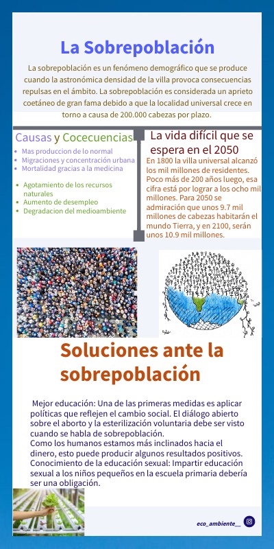 INFOGRAFÍA sobrepoblación | Genially