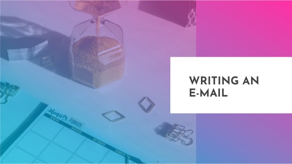 Formal e-mail | Genially