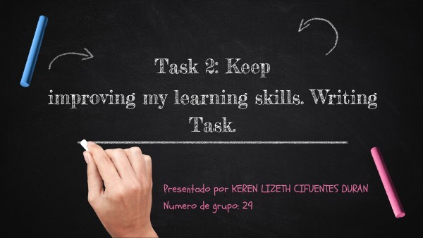 Task 2: Keep improving my learning skills. Writing Task. | Genially