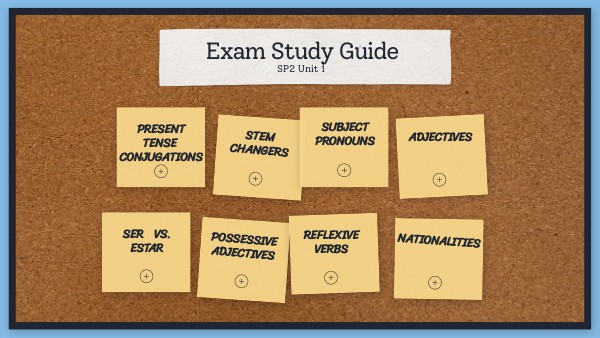 SP2 Unit 1 Exam Study Guide | Genially