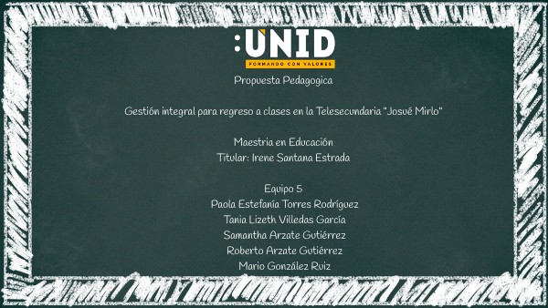 Gestión integral para regreso a clases en la Telesecundaria "Josué Mir | Genially