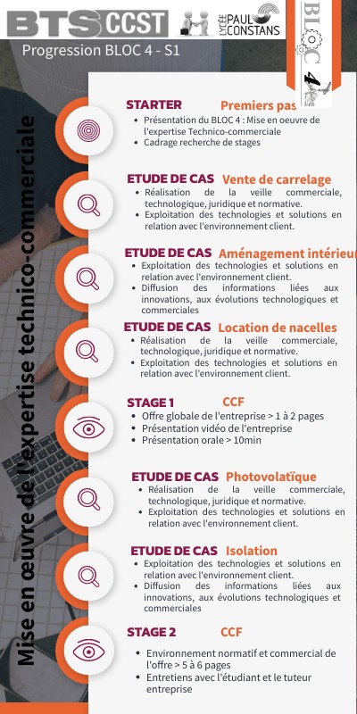Progression BTS CCST | Genially