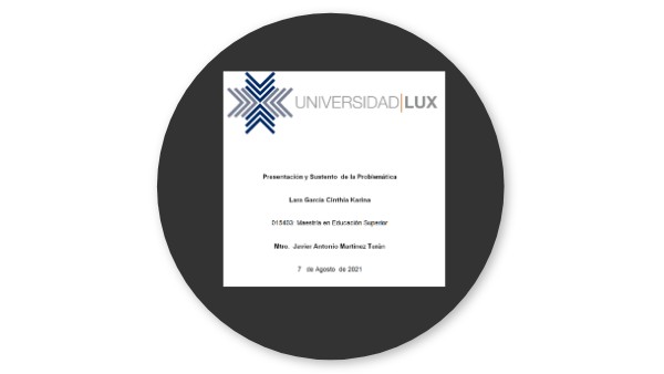 Presentación y sustento de la problemática | Genially
