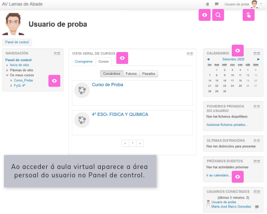 Interfaz Moodle | Genially
