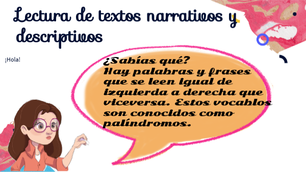 Textos narrativos y descriptivos | Genially