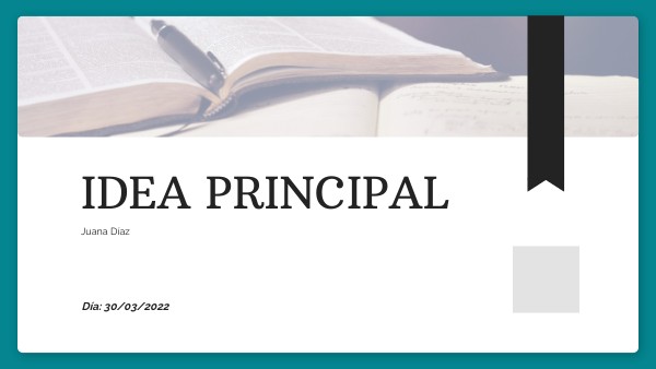 IDEA PRINCIPAL | Genially