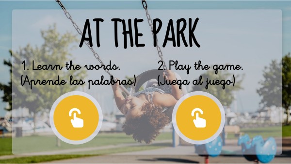 At the park | Genially