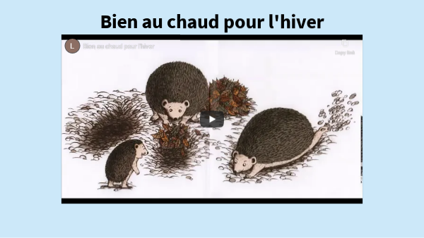 Les animaux de l'hiver | Genially
