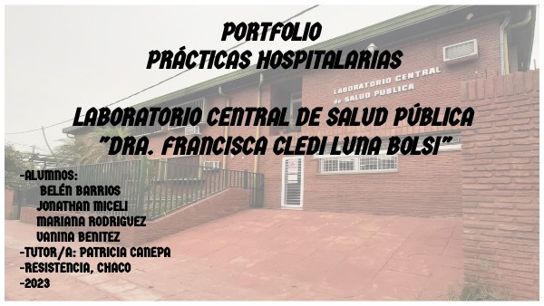 Portfolio- Laboratorio Central- Rcia Chaco