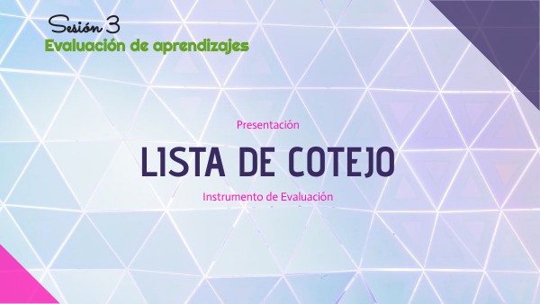 Lista de Cotejo | Genially