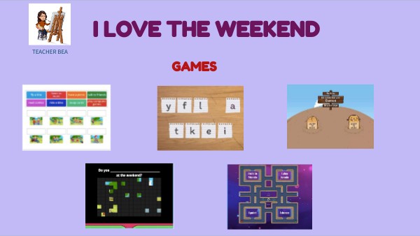 YEAR 3. I LOVE THE WEEKEND 1