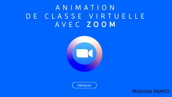 Zoom Animation classe virtuelle