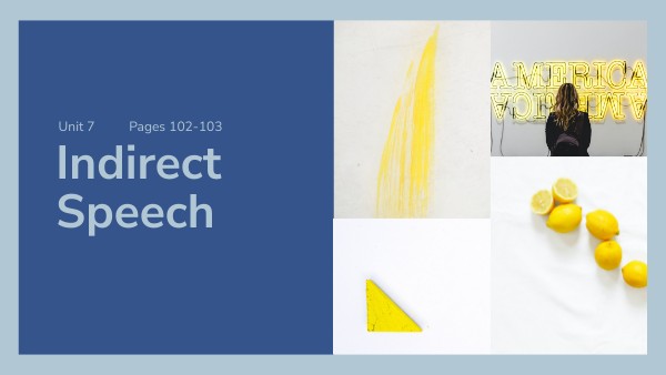 Reported Speech | Genially