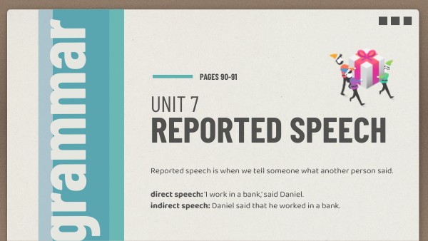 Reported Speech_B1_ACNUR | Genially