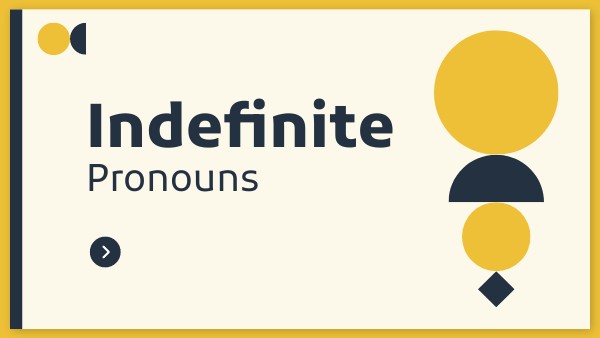 Indefinite Pronouns | Genially