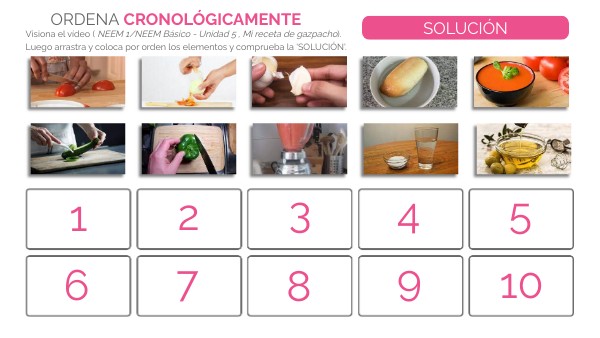 receta gazpacho imperativo ELE | Genially