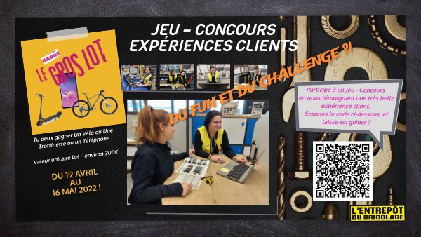 Jeu concours Expérience Client | Genially