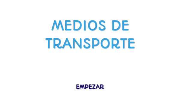 Medios de transporte (juego)