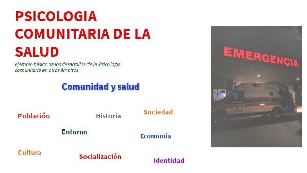 PSICOLOGIA COMUNITARIA DE LA SALUDo