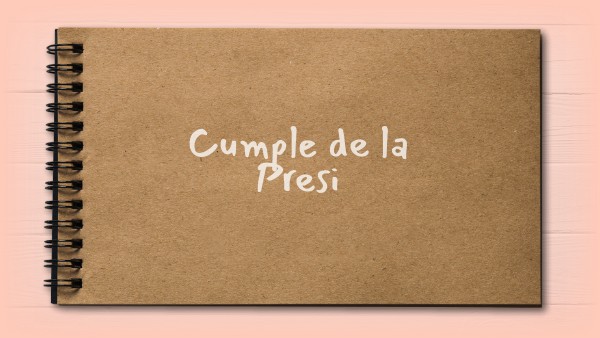 Cumple de la Presi | Genially