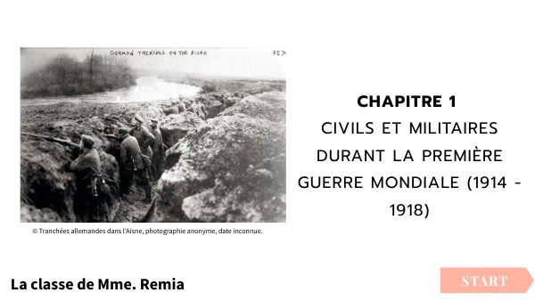 3° - CH1 - Civils et militaires dans la Première Guerre mondiale | Genially