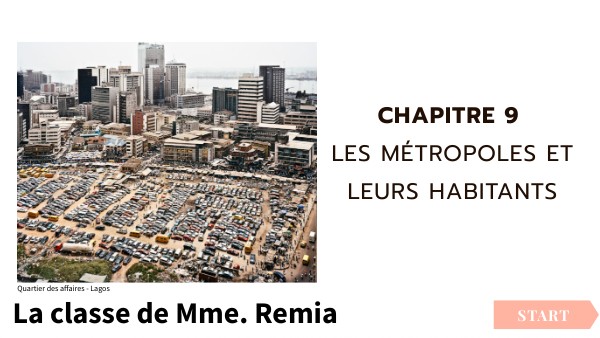 6° - CH9 - Les métropoles et leurs habitants | Genially