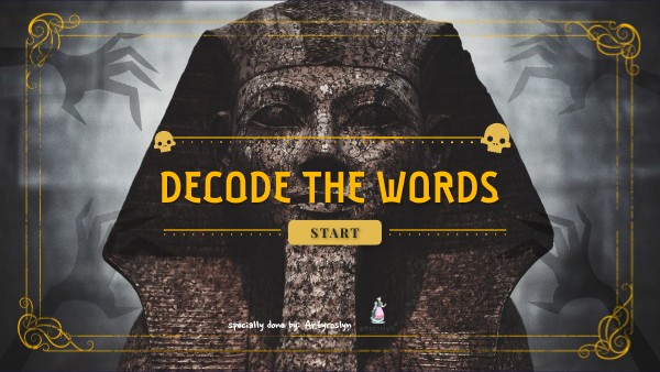 Decode The Words (Egypt Mummy Theme)