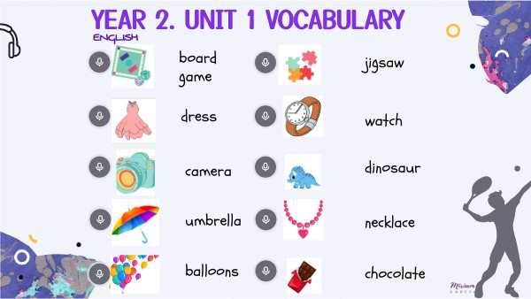 Y2. VOCABULARY ENGLISH U1 | Genially