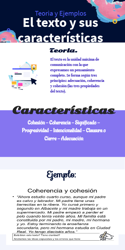 El texto y sus características | Genially