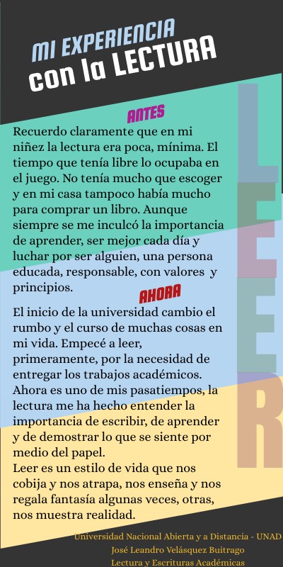 Mi experiencia con la lectura | Genially