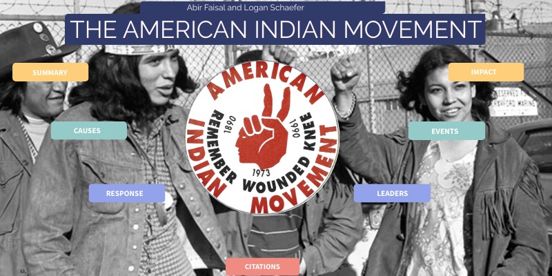Abir Faisal and Logan Schaefer - American Indian Movement