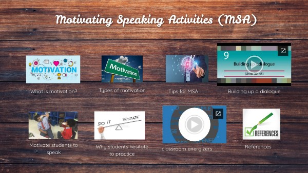 MOTIVATING SPEAKING ACTIVITIES