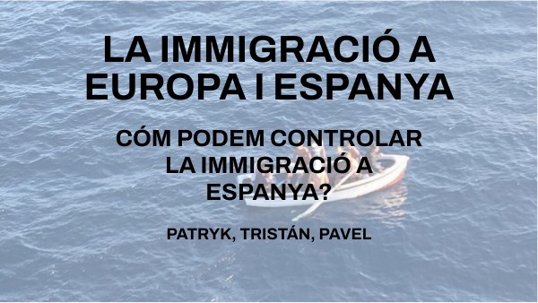 IMMIGRACIÓ A ESPANYA