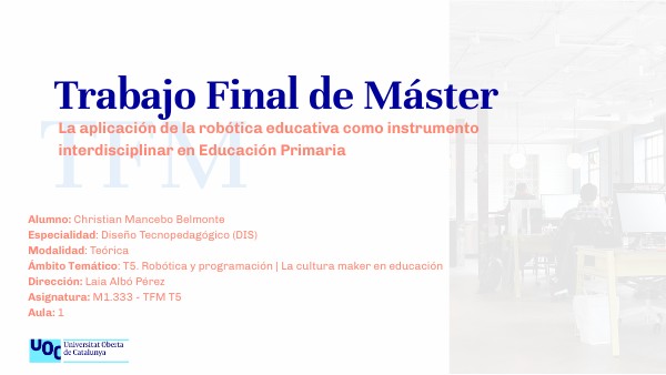 Christian Mancebo Belmonte (TFM/Informe Final)