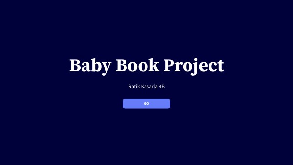 Baby Book Project | Genially