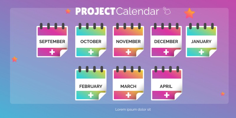 Project Calender | Genially