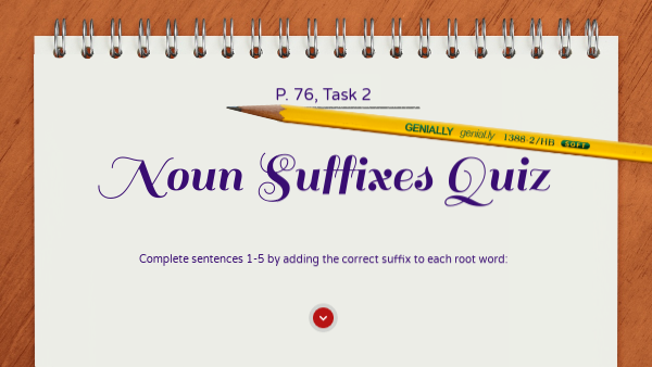 I2 - GLI - Week 25 - suffixes | Genially