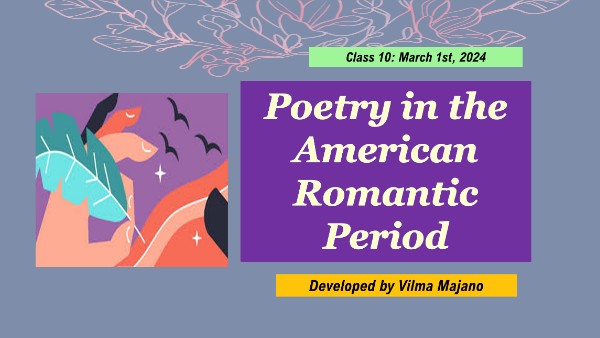 Class 10: Poetry in the Romantic Period | Genially