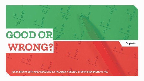 GOOD OR WRONG