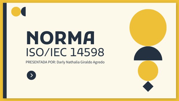 PRESENTACIÓN NORMA ISO/IEC 14598 | Genially
