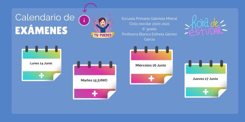 Último Calendario de Exámenes | Genially