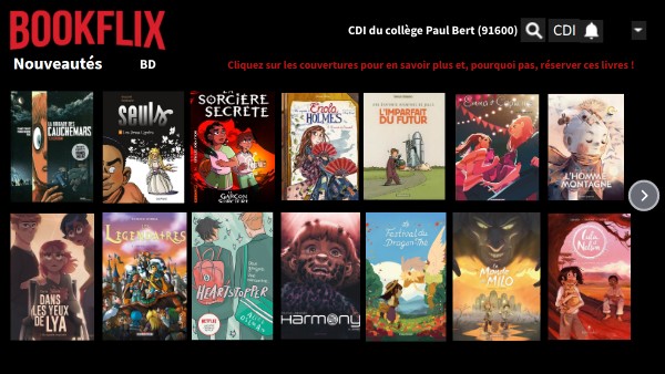 Bookflix CDI CLG P. Bert 91600 - décembre 2021 | Genially