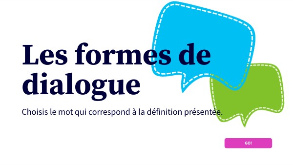 Formes de dialogue | Genially