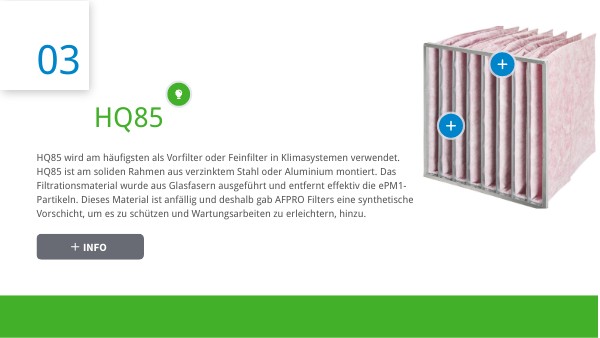 HQ85 - Bag filter DE